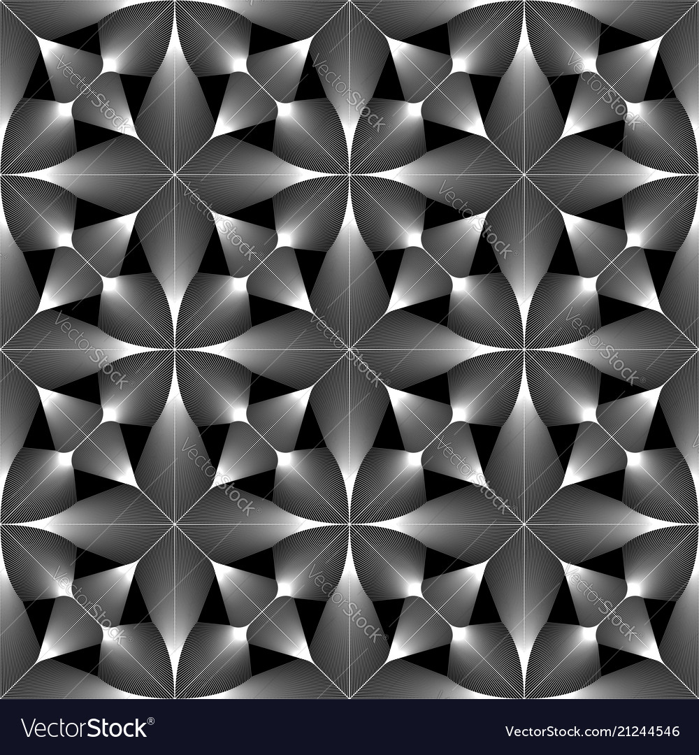 Design seamless monochrome decorative pattern Vector Image