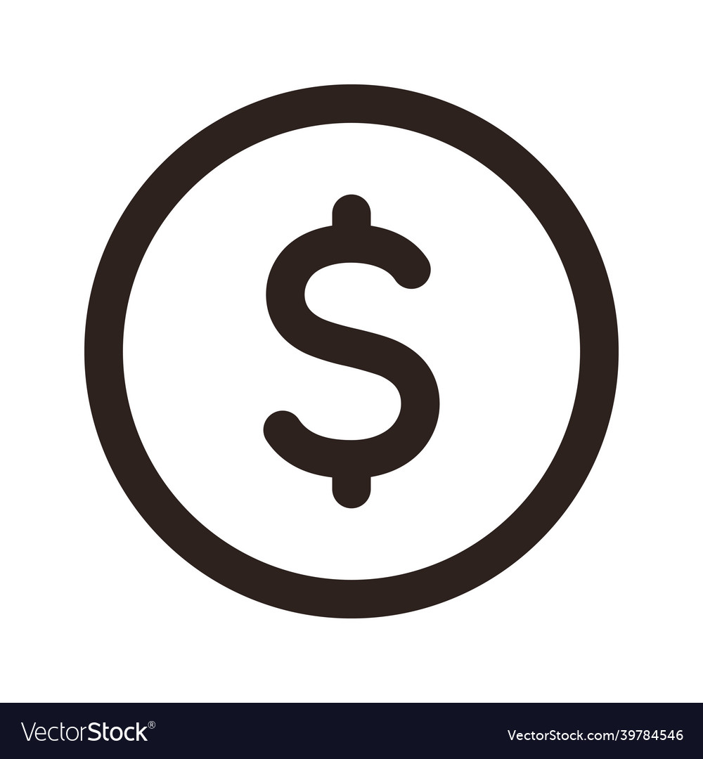 Dollar sign Royalty Free Vector Image - VectorStock