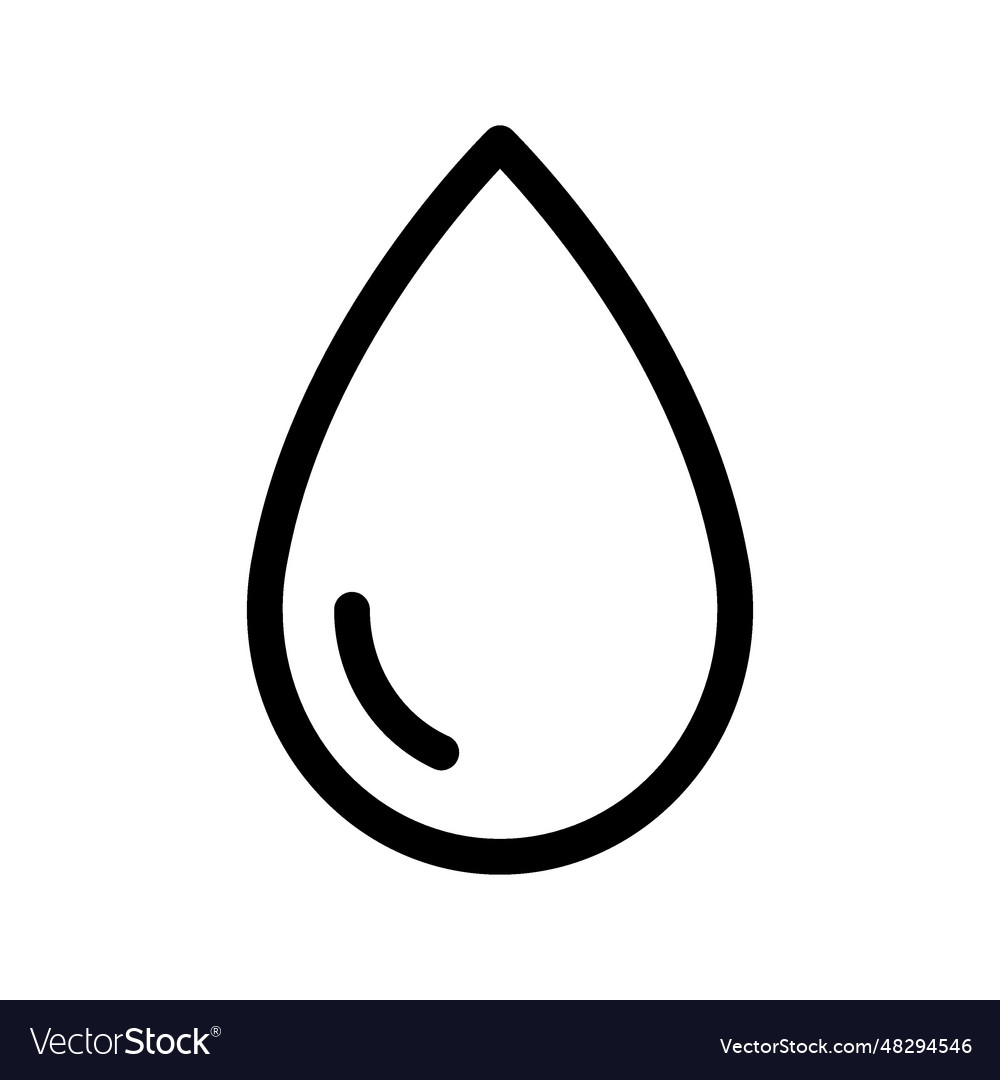 Drop icon Royalty Free Vector Image - VectorStock