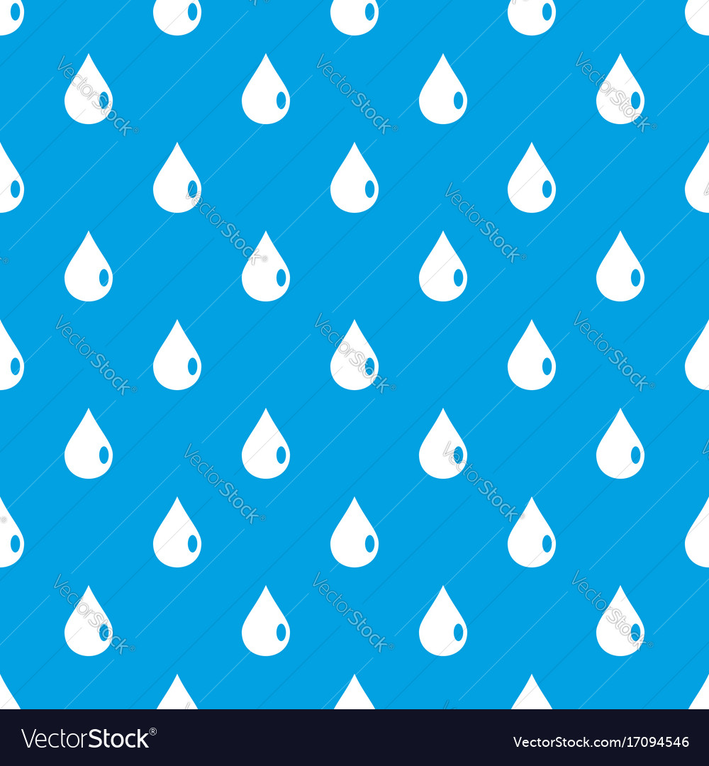 Drop pattern seamless blue Royalty Free Vector Image