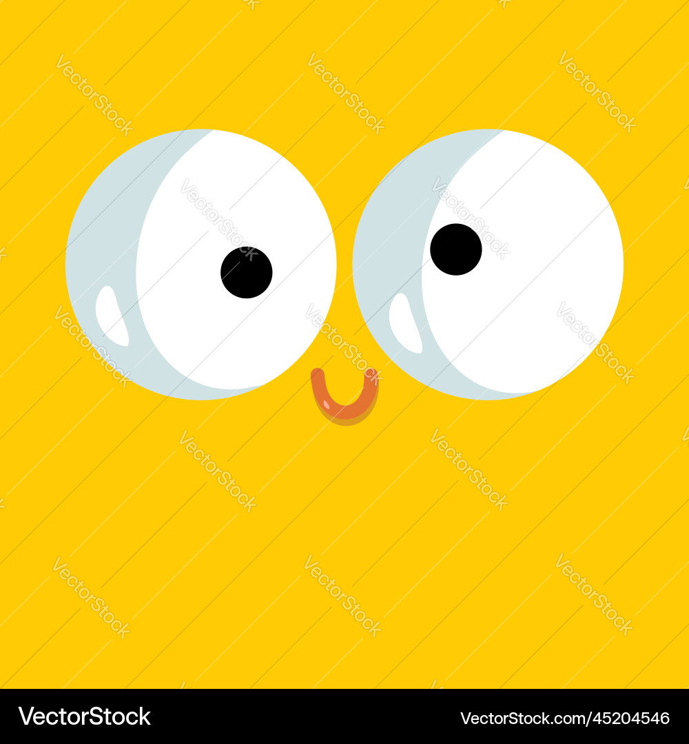 Happy face in yellow background cartoon Royalty Free Vector