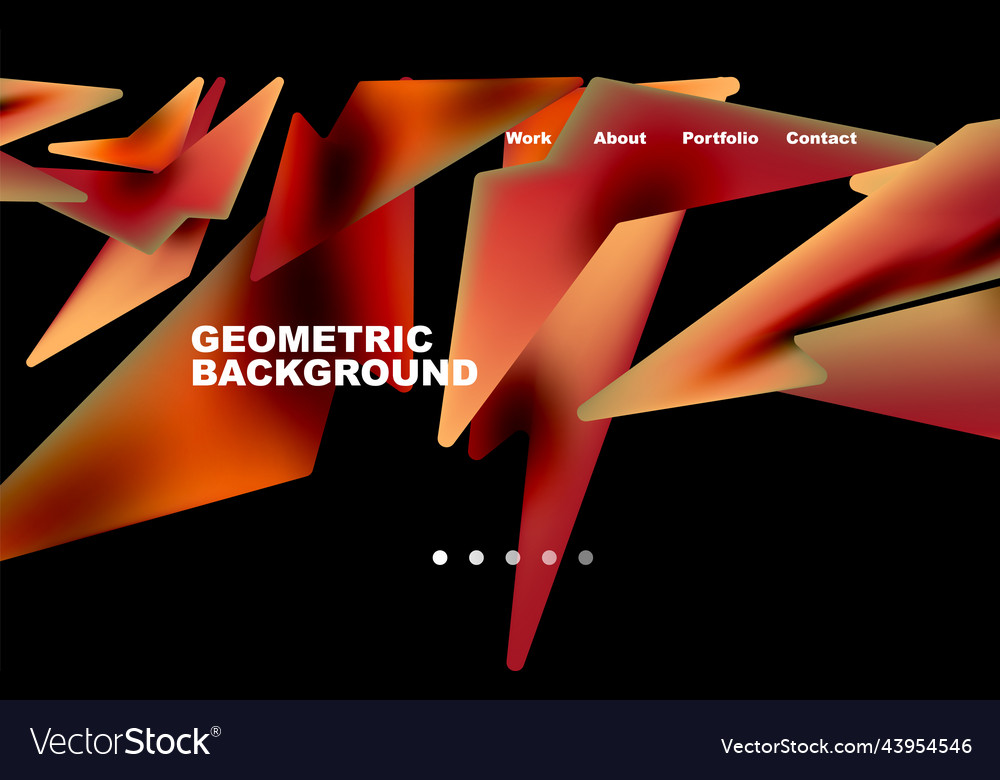 Shards shape composition abstract background web Vector Image