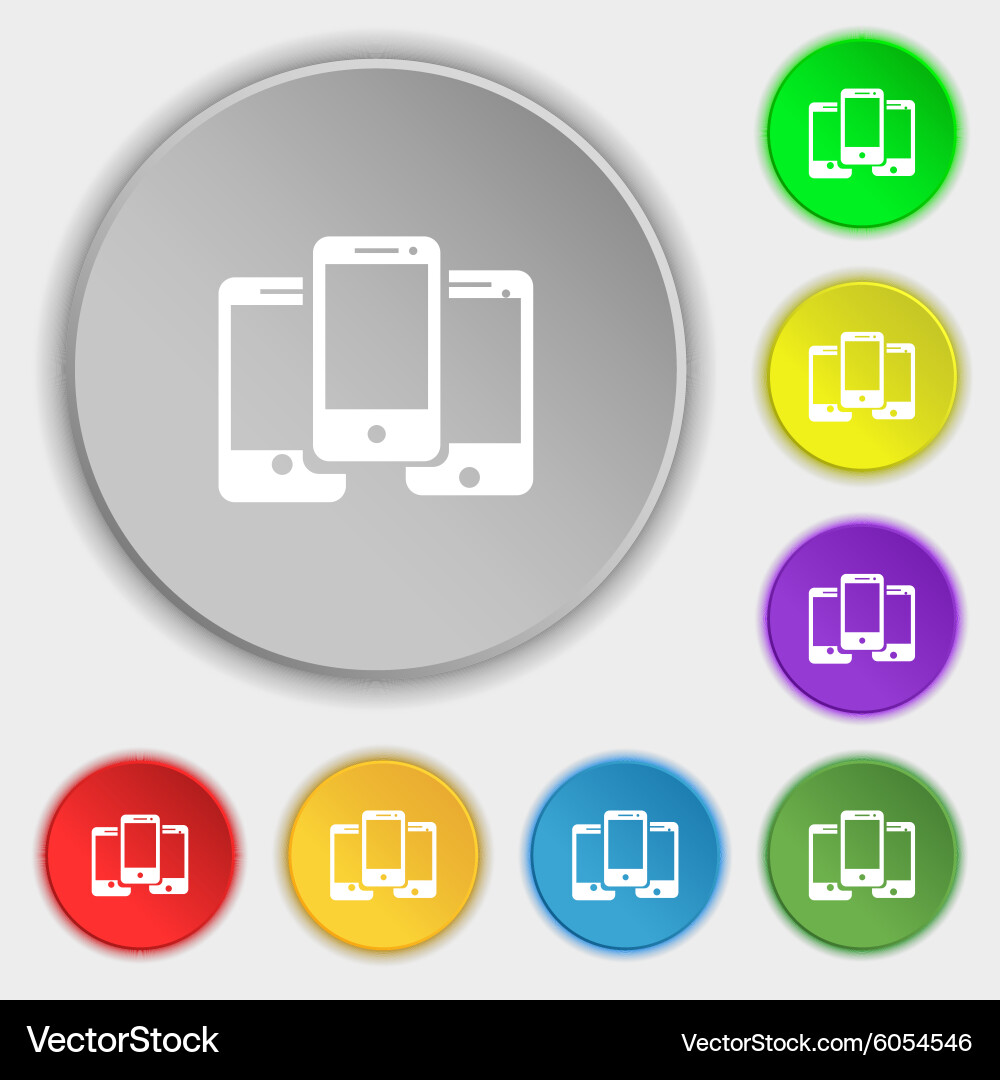 Smartphone sign icon support symbol call center Vector Image