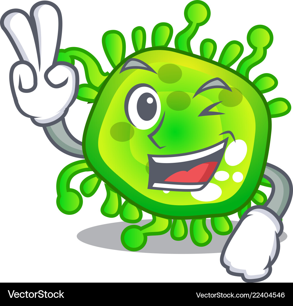 Happy Bacteria Clipart