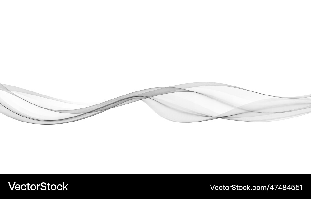 Abstract flowing elegant smooth swoosh speed gray Vector Image