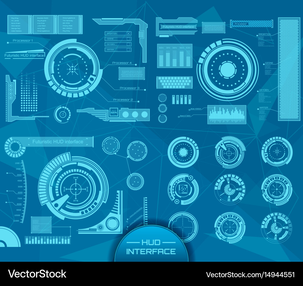 Abstract future concept futuristic blue Royalty Free Vector