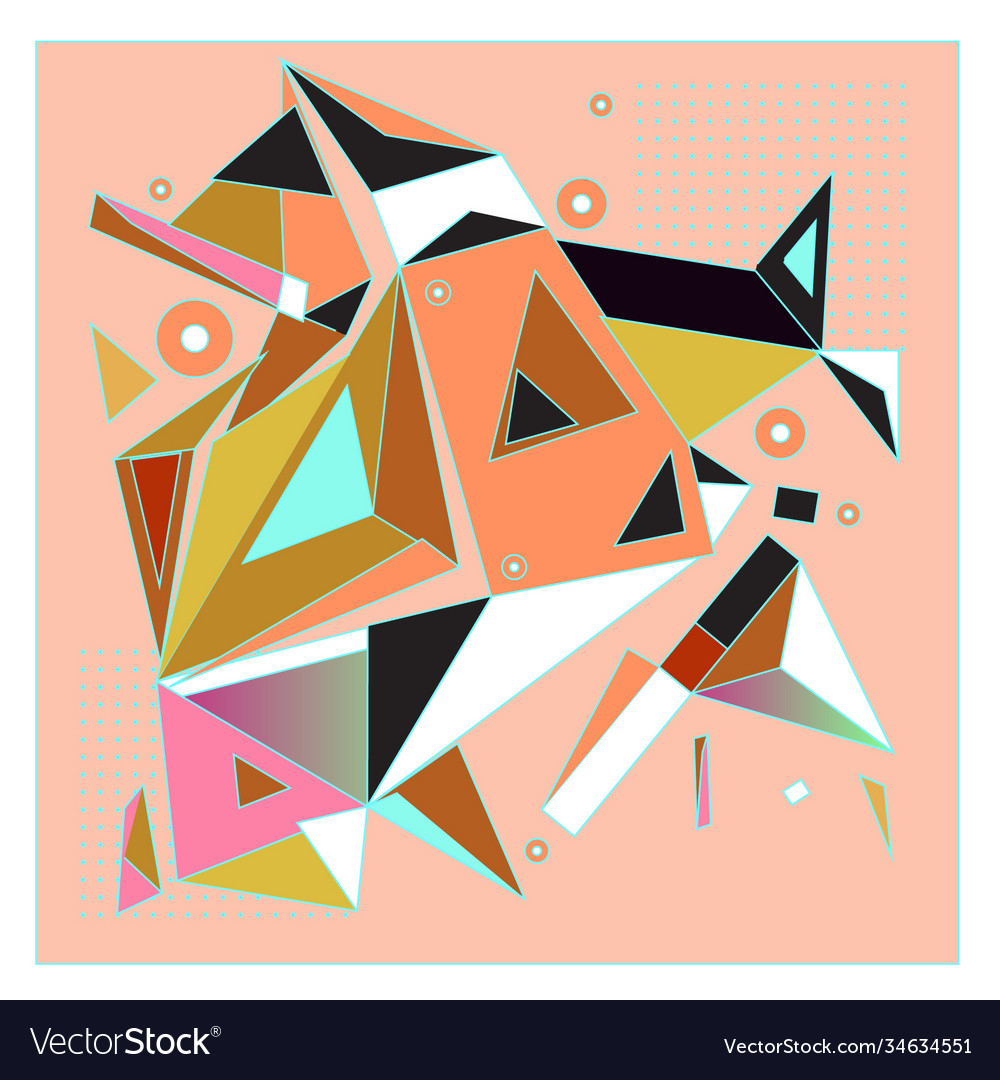 Abstract modern triangles background pattern Vector Image