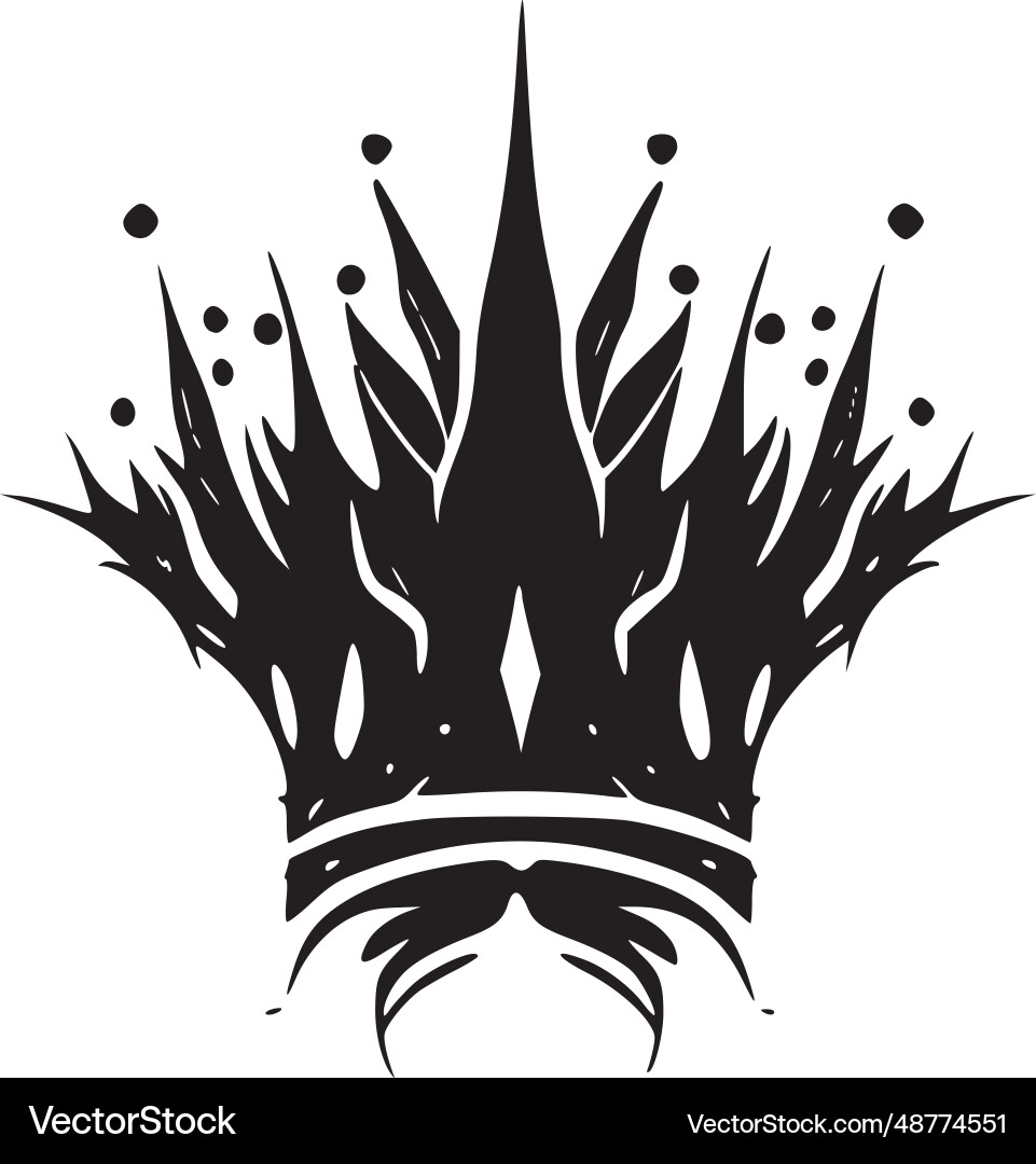 Crown - minimalist and simple silhouette Vector Image