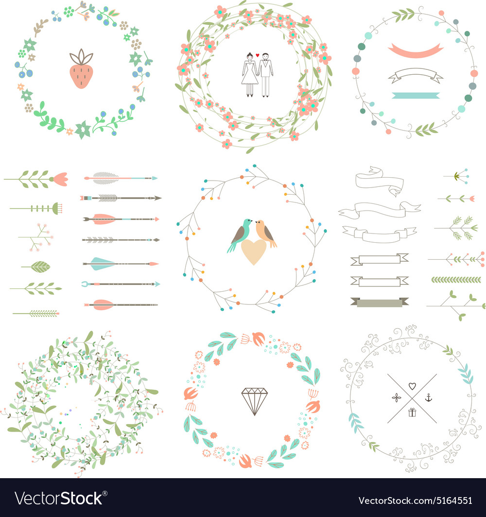 Decorative design elements Royalty Free Vector Image