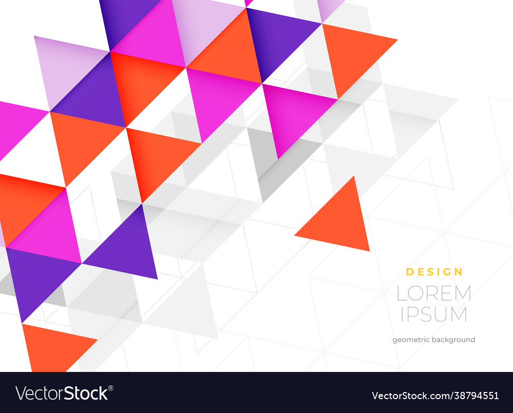 Flat minimal geometric background dynamic shapes Vector Image