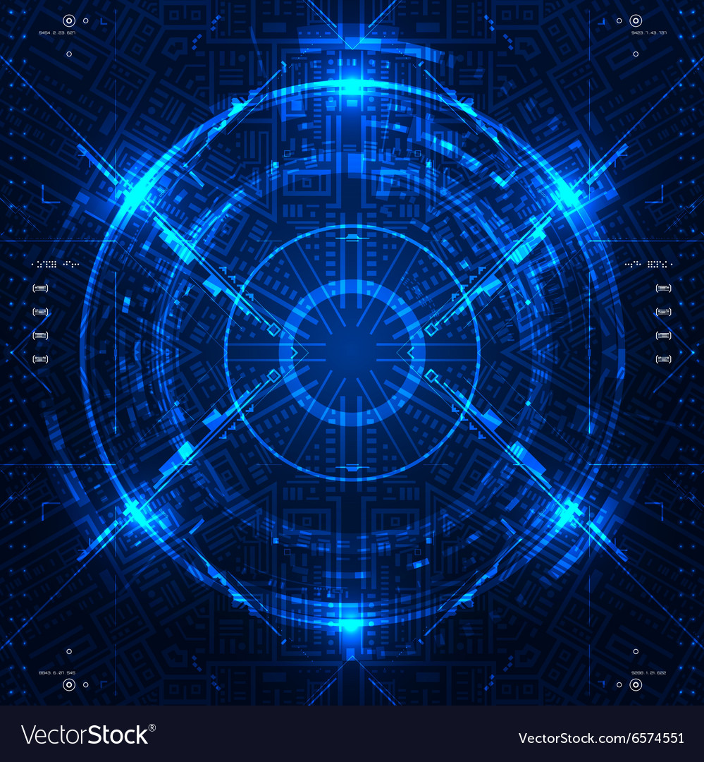 Futuristic graphic user interface Royalty Free Vector Image