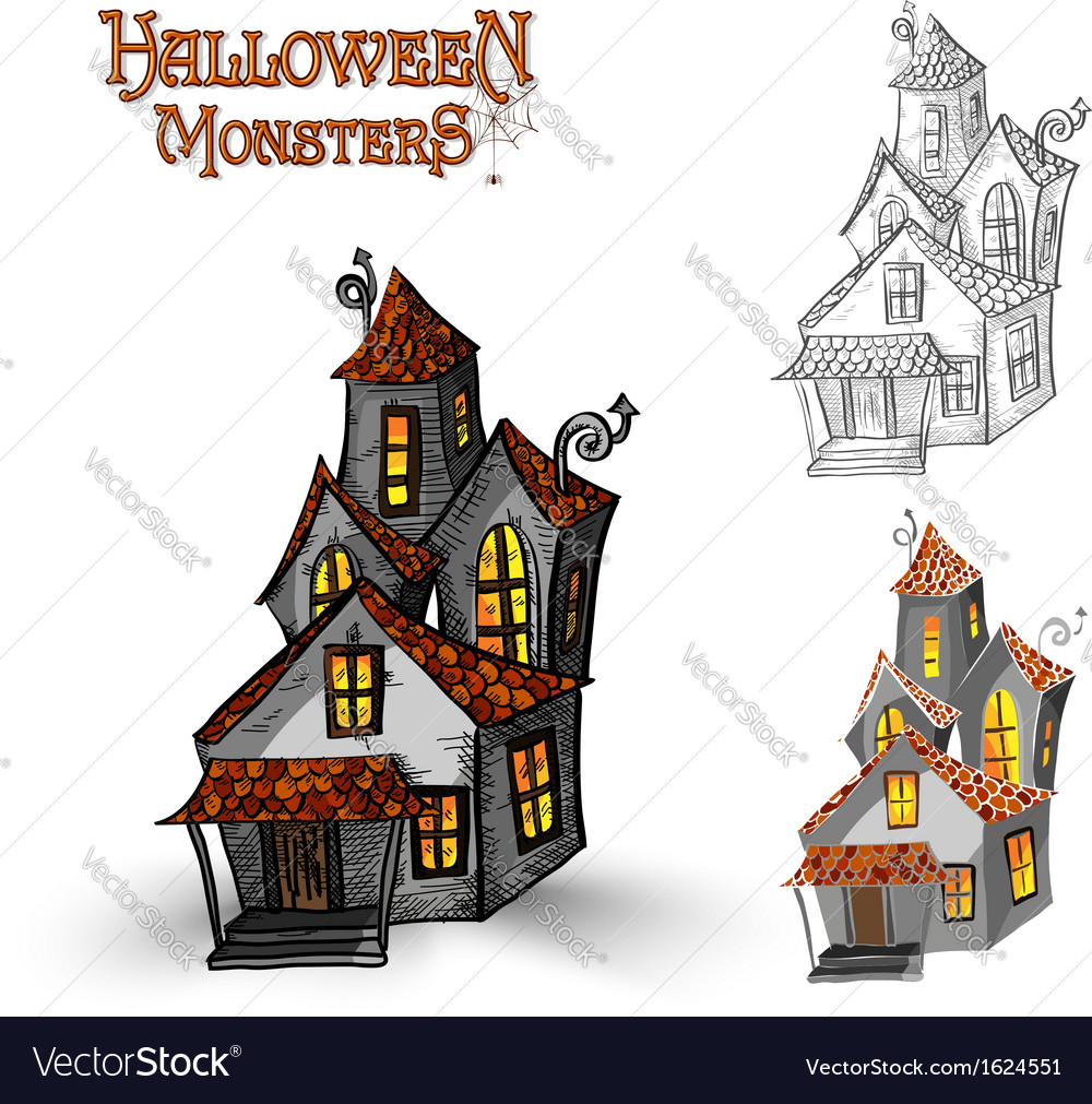 Halloween Haunted House Clip Art