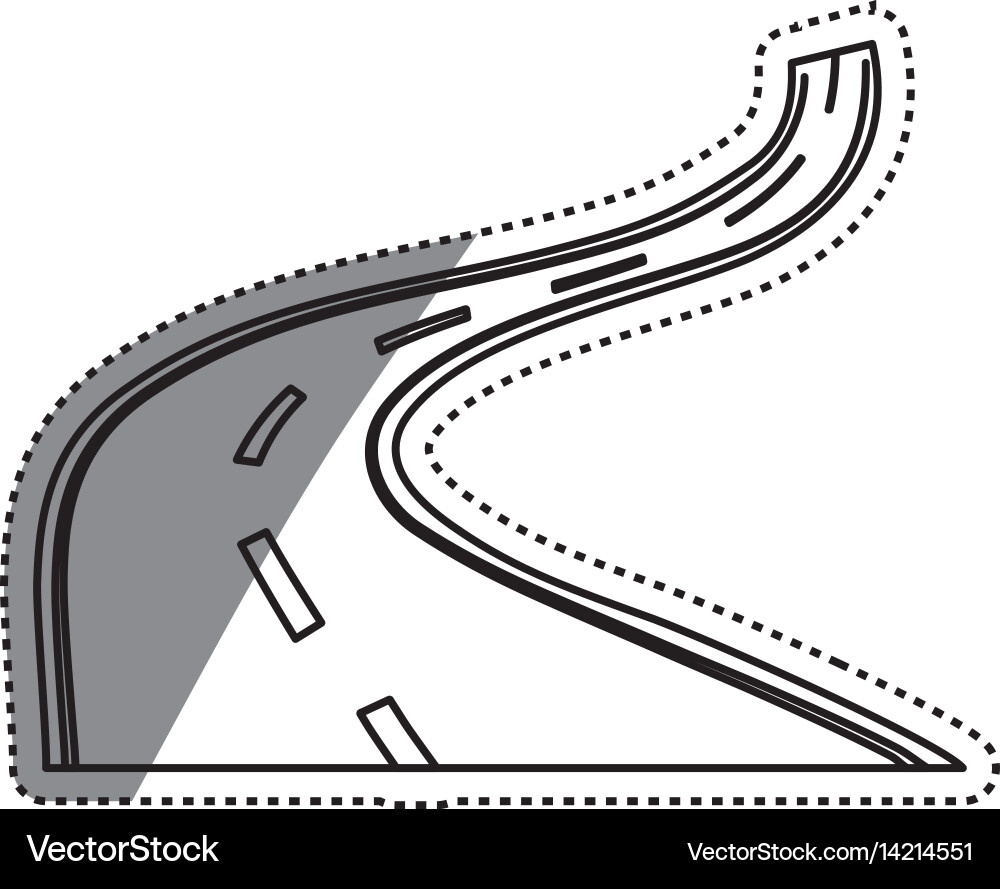 Highway road street Royalty Free Vector Image - VectorStock