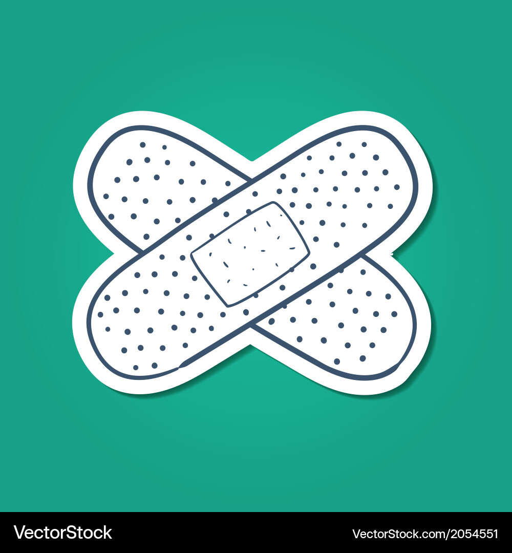 Patch cross Royalty Free Vector Image - VectorStock