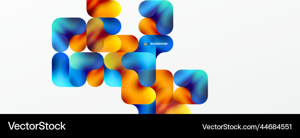 Round shapes and circle geometric abstract Vector Image