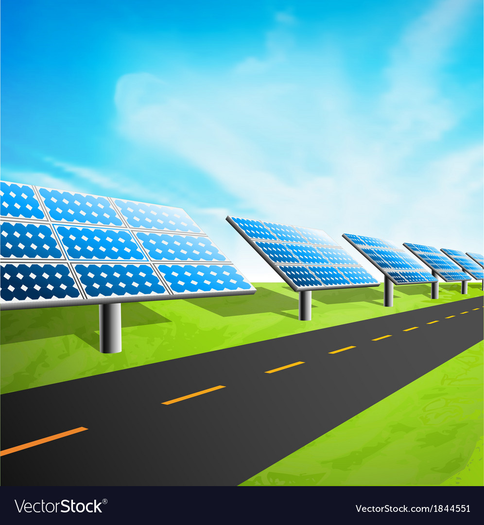 Solar panel Royalty Free Vector Image - VectorStock