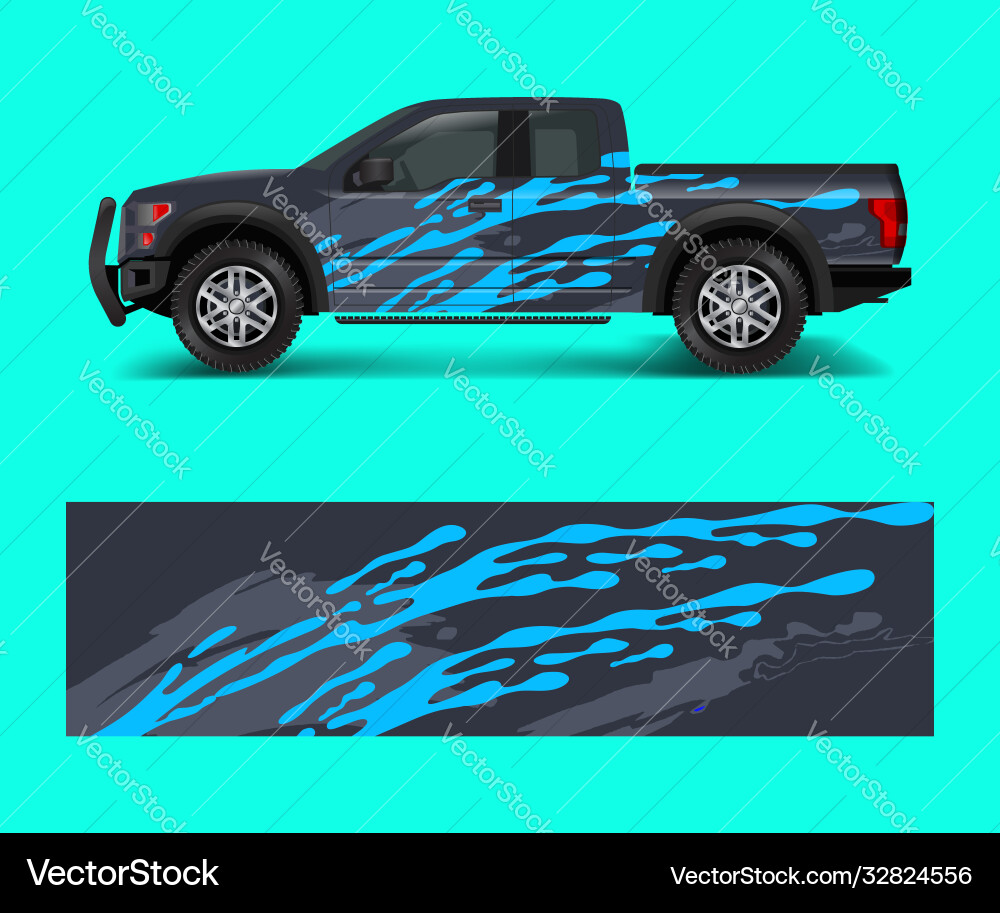 Abstract racing graphic background for offroad Vector Image