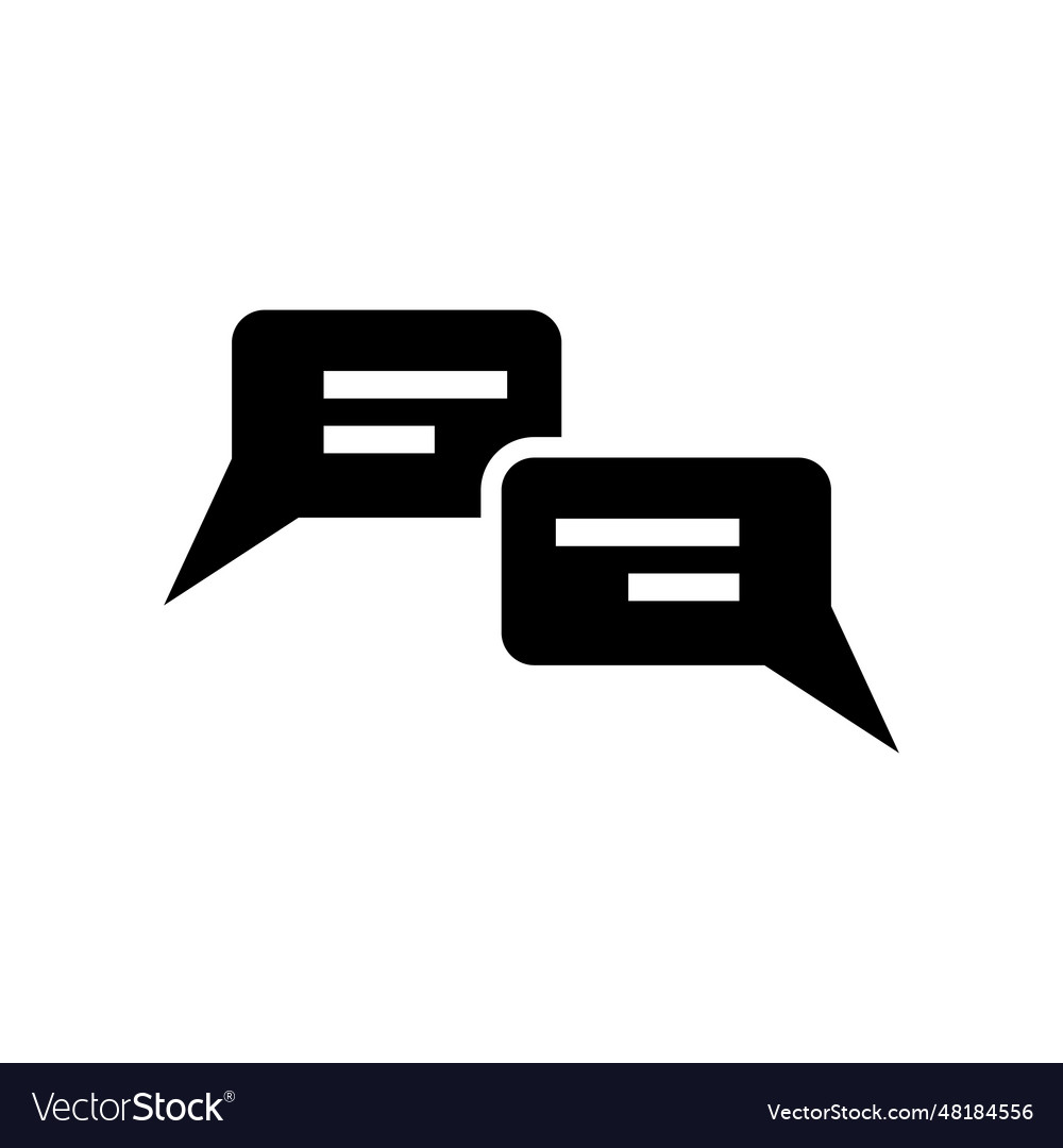 Chat simple icon Royalty Free Vector Image - VectorStock