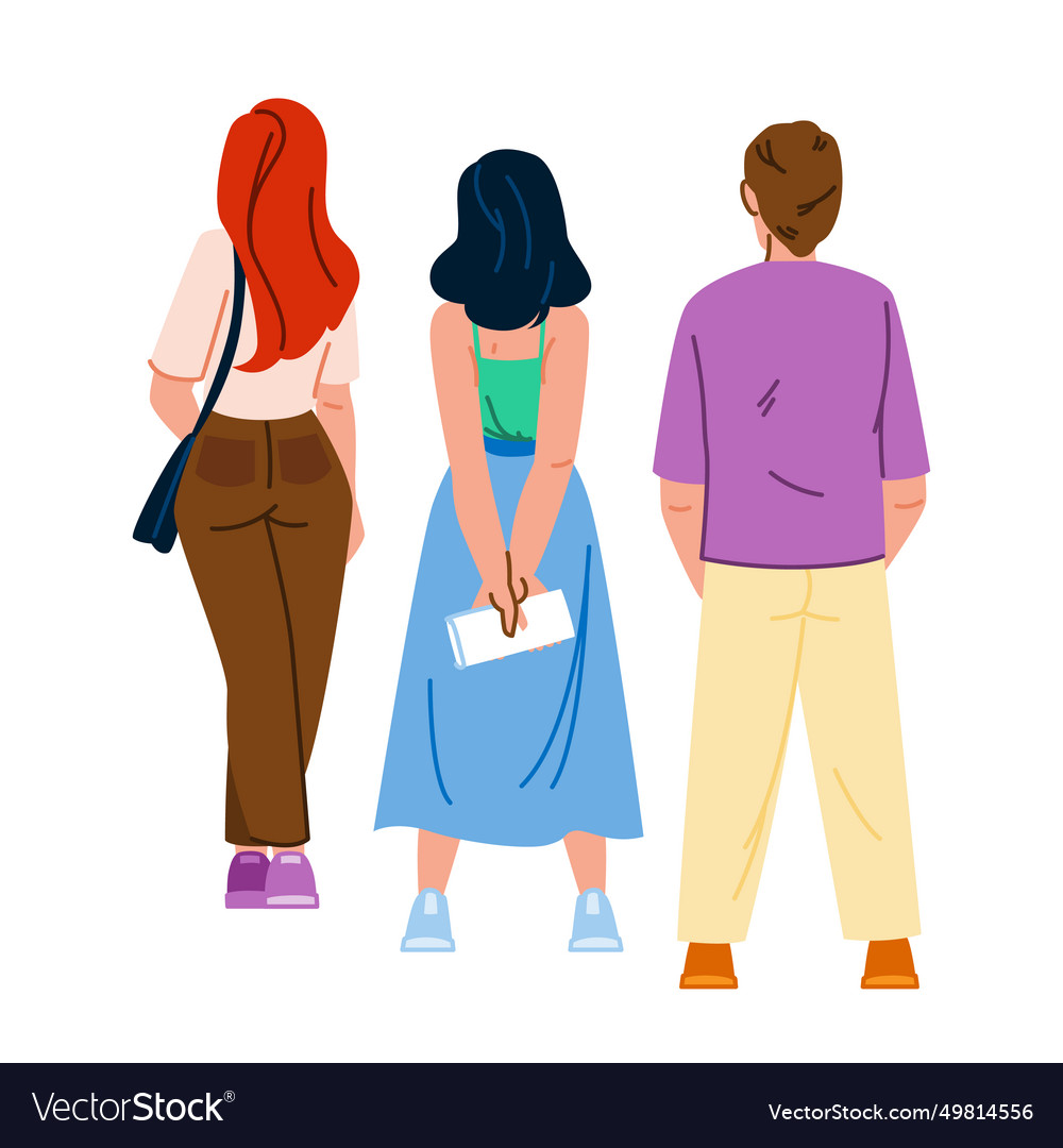 Crowd queue line Royalty Free Vector Image - VectorStock Crowd queue line Royalty Free Vector Image - VectorStock
