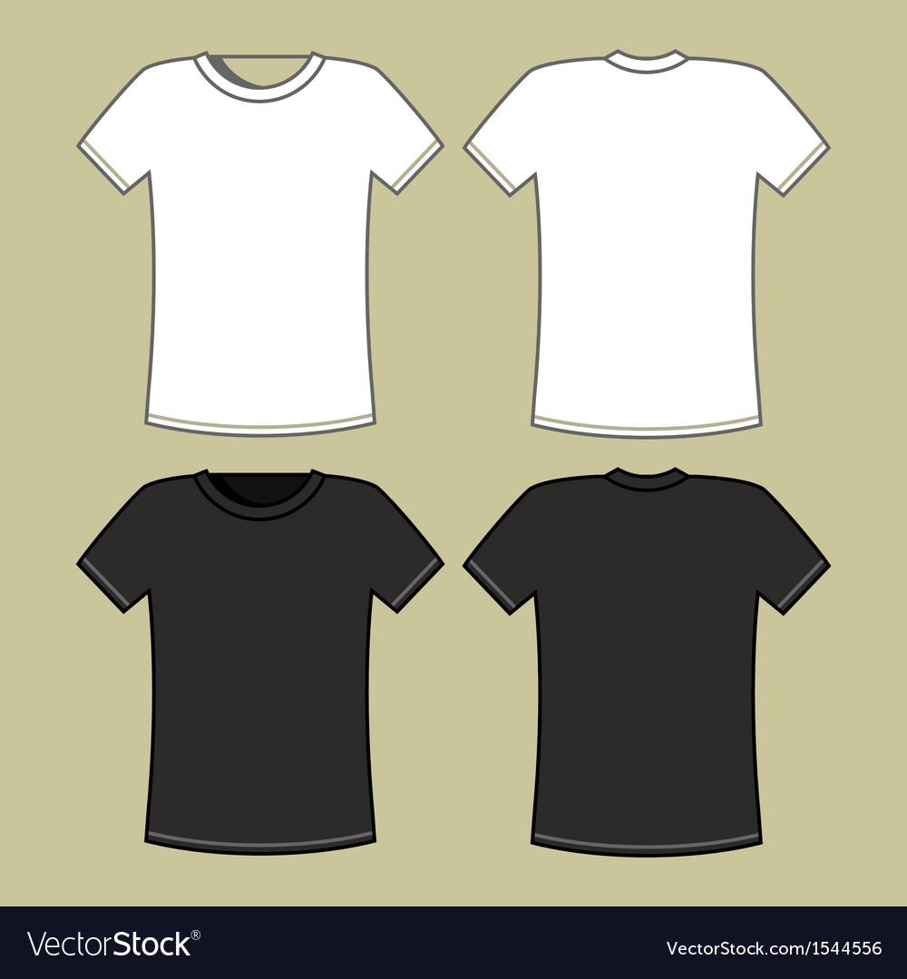 Gray And White T shirt Template Royalty Free Vector Image