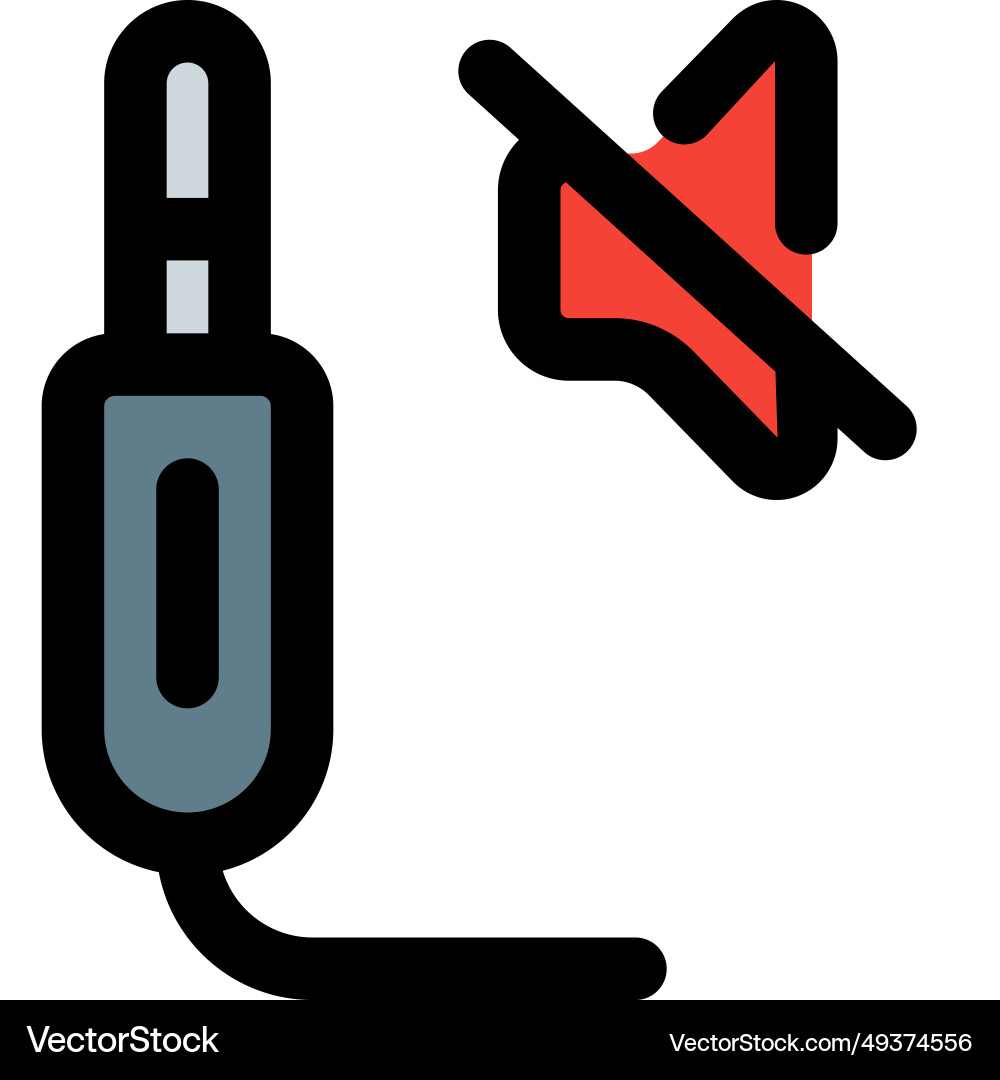 No sound through audio jack without speakers Vector Image