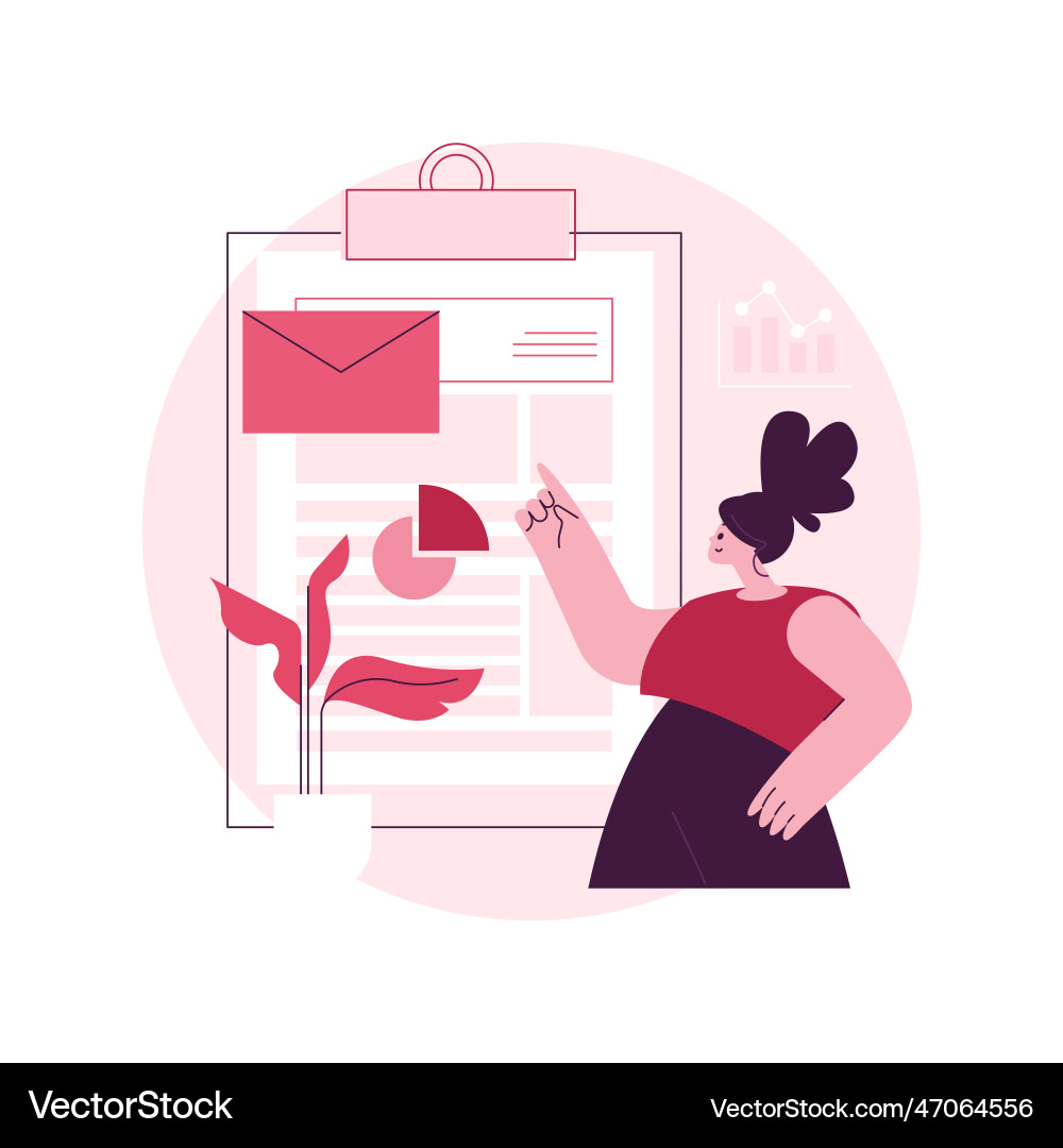 Notice of assessment abstract concept Royalty Free Vector