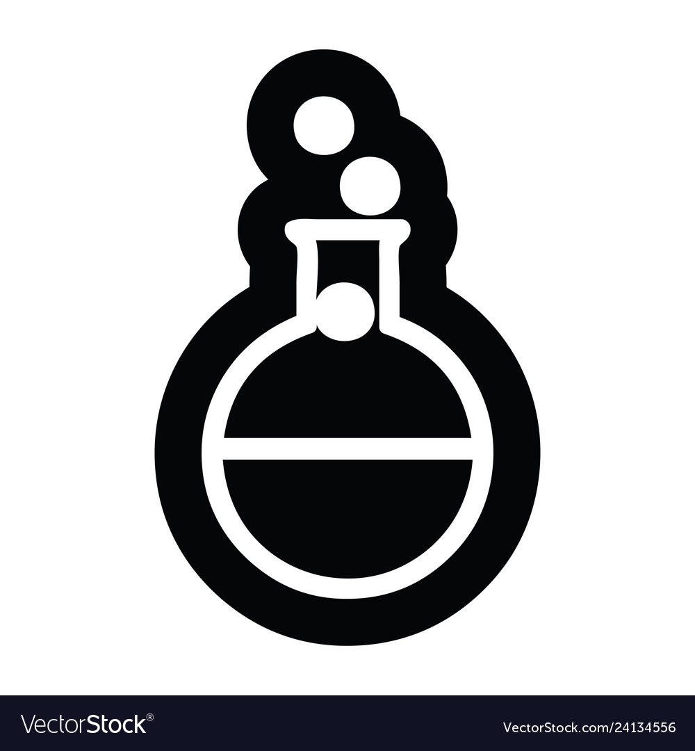 Science experiment icon Royalty Free Vector Image