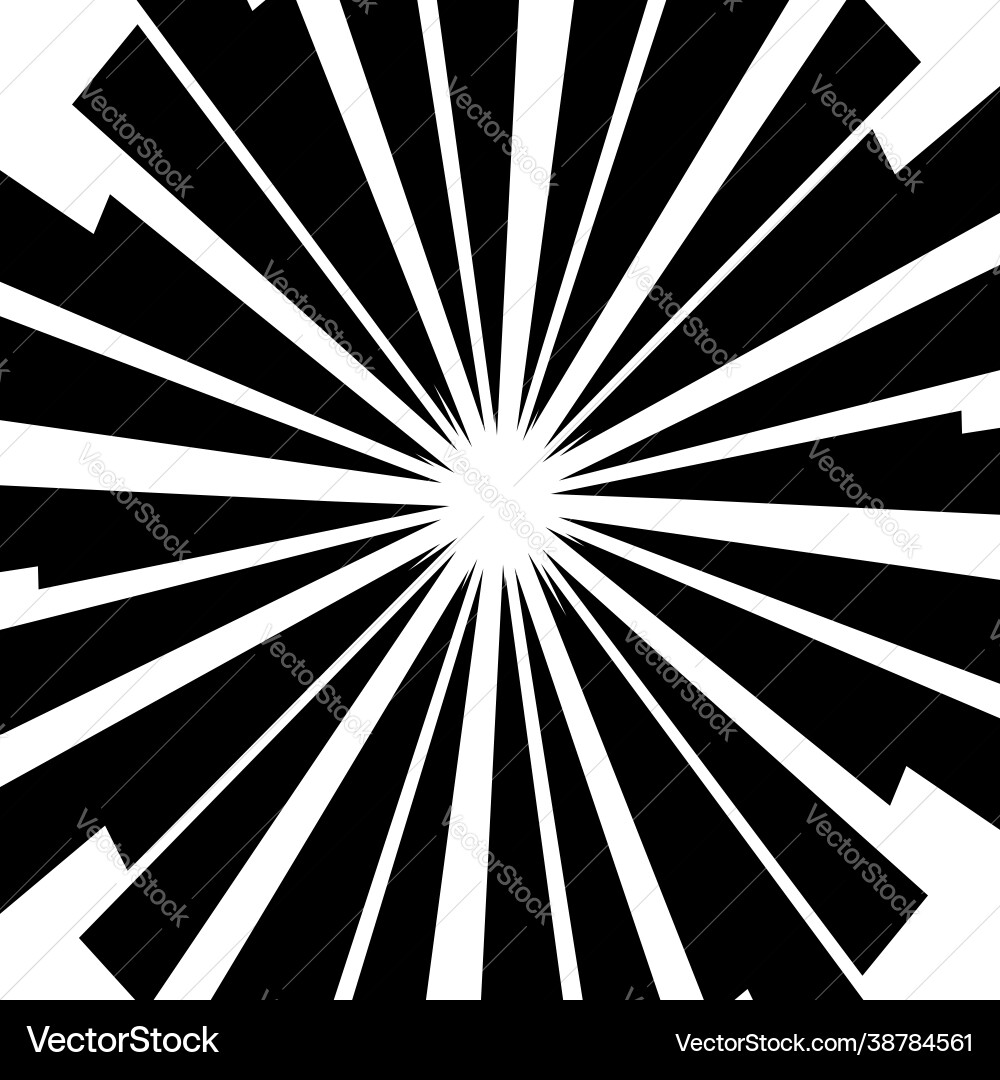 Abstract burst flash flare lines radial radiating Vector Image