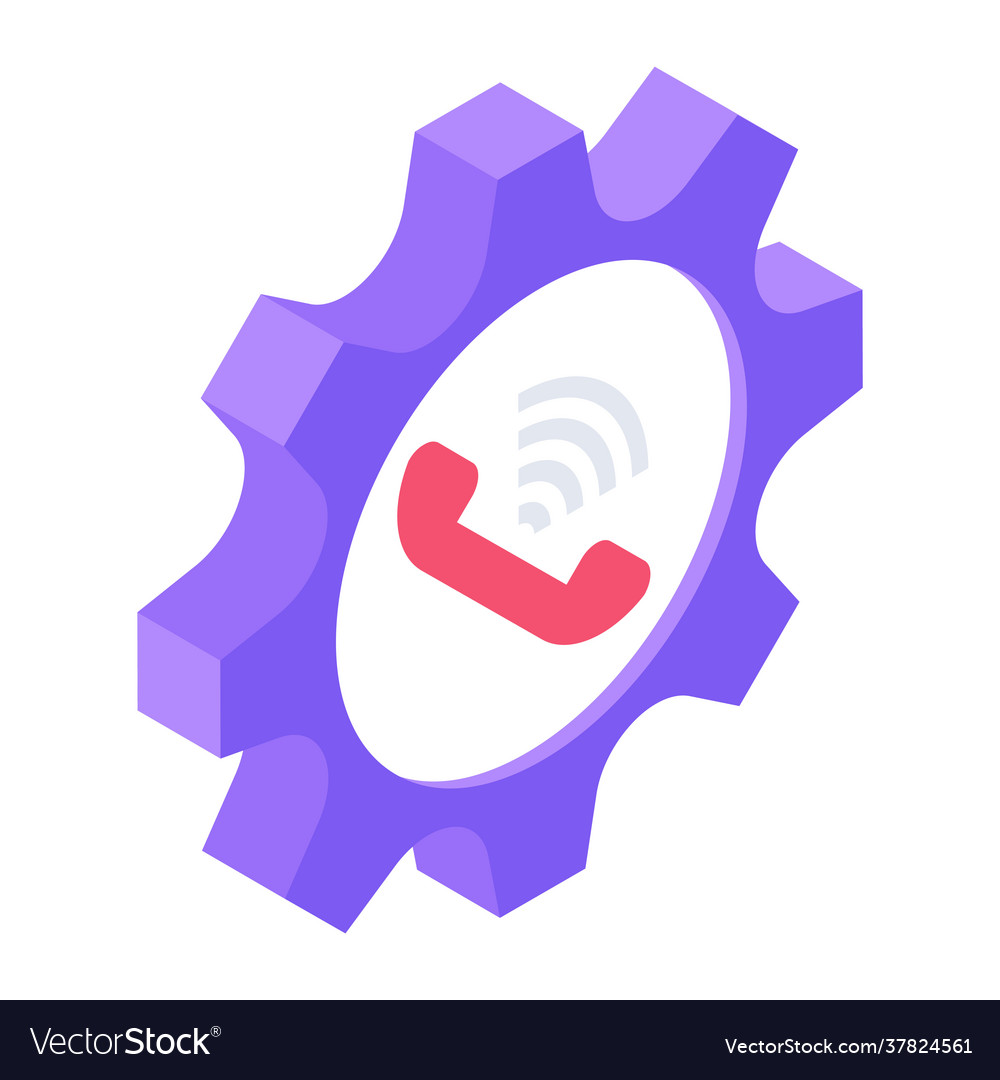 Call setting Royalty Free Vector Image - VectorStock