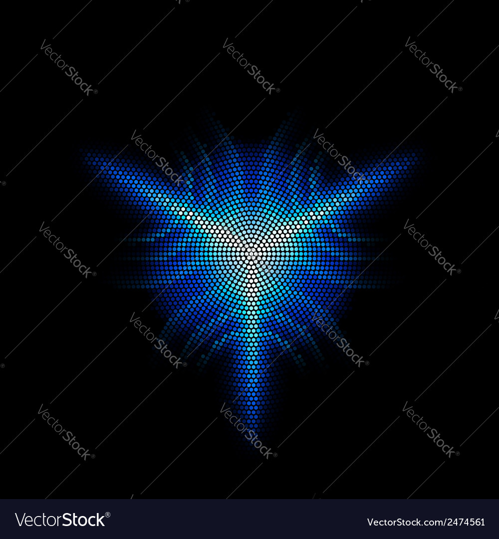 Dots digitale Form Lizenzfreies Vektorbild - VectorStock