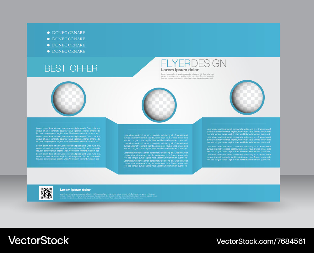 Flyer brochure magazine cover template design Vector Image