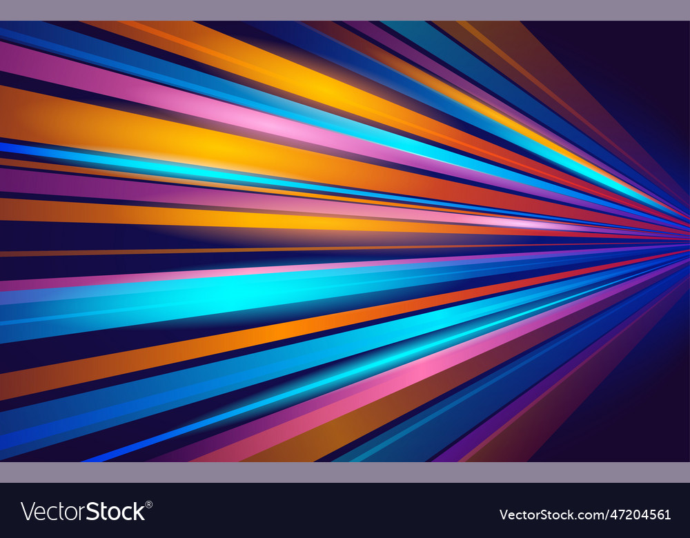 Speed light effect background template Royalty Free Vector