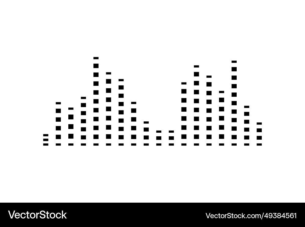 Waving vibration and pulsing lines graphic Vector Image