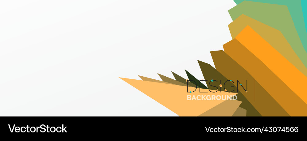 Background colorful shapes template wallpaper Vector Image