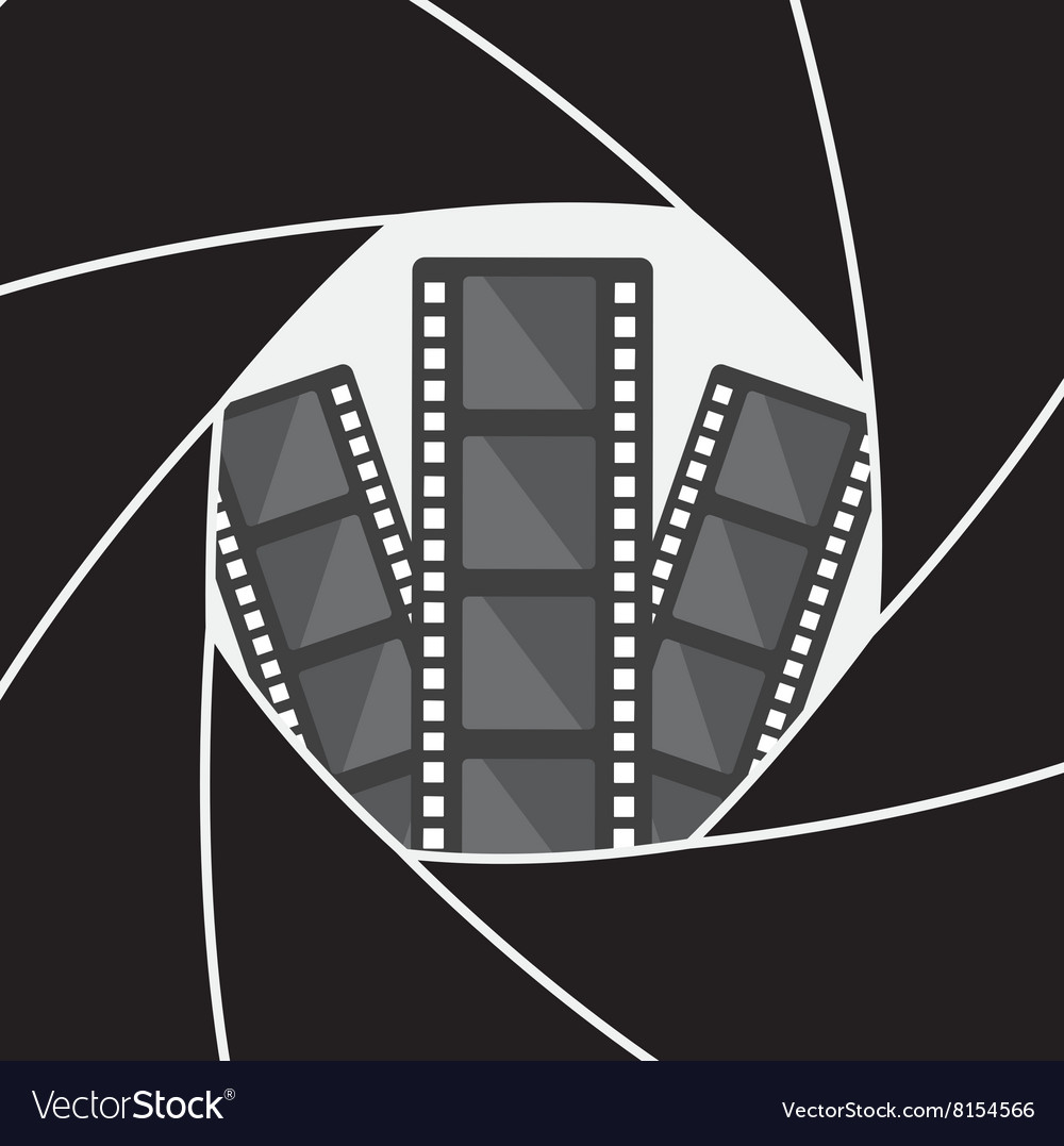 Camera shutter background Royalty Free Vector Image