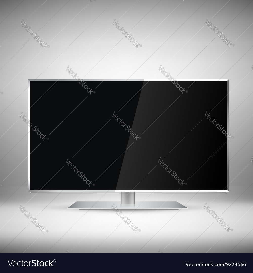 Flat tv Royalty Free Vector Image - VectorStock