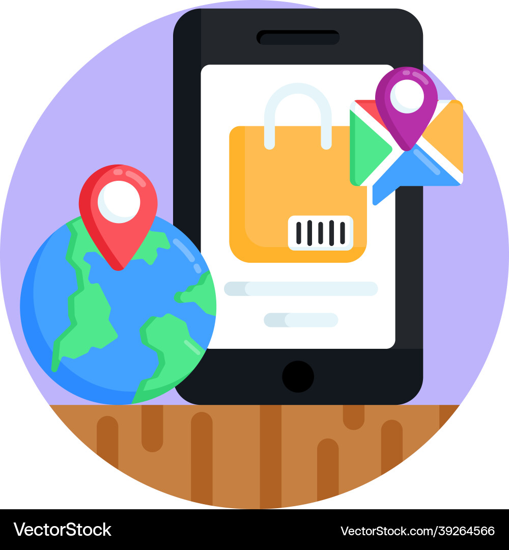 Global shipment tracking Royalty Free Vector Image