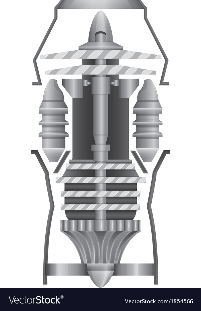 Jet Engine Royalty Free Vector Image - VectorStock