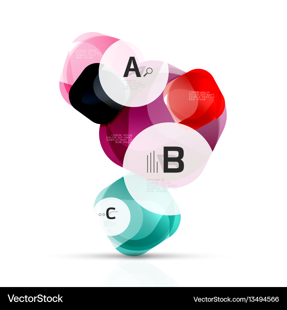 Shiny abstract elements Royalty Free Vector Image
