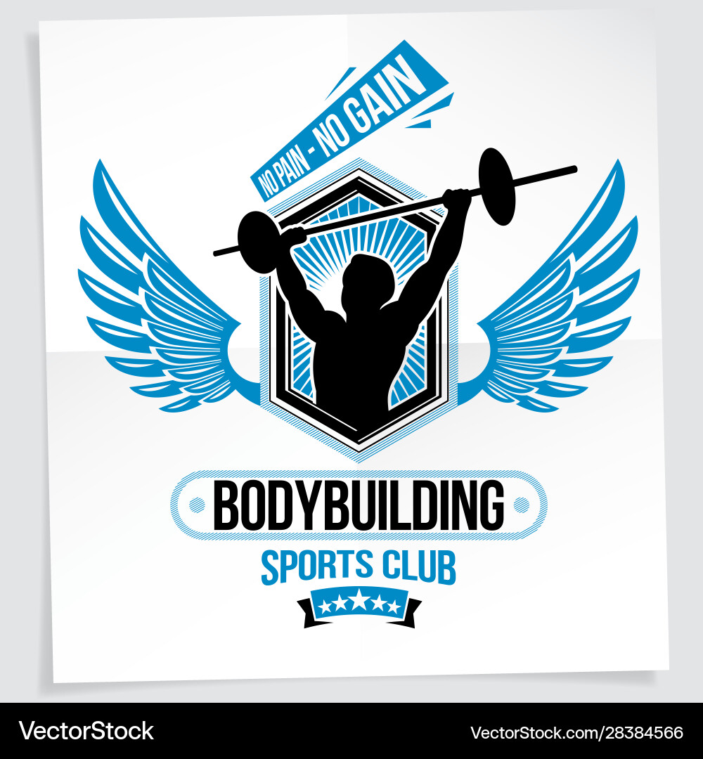 Weight-lifting championship promotion flyer Vector Image