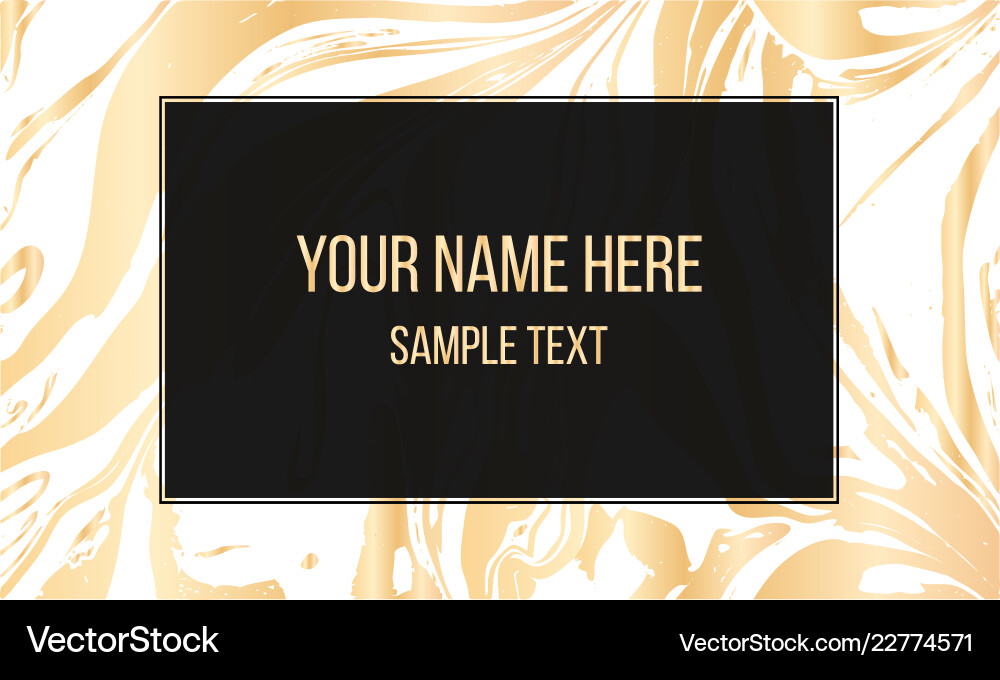 Black and gold design template for party Vector Image