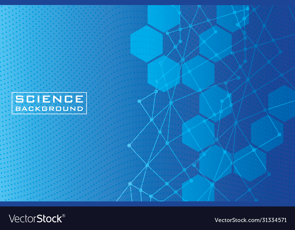 Blue science background with lines structures Vector Image