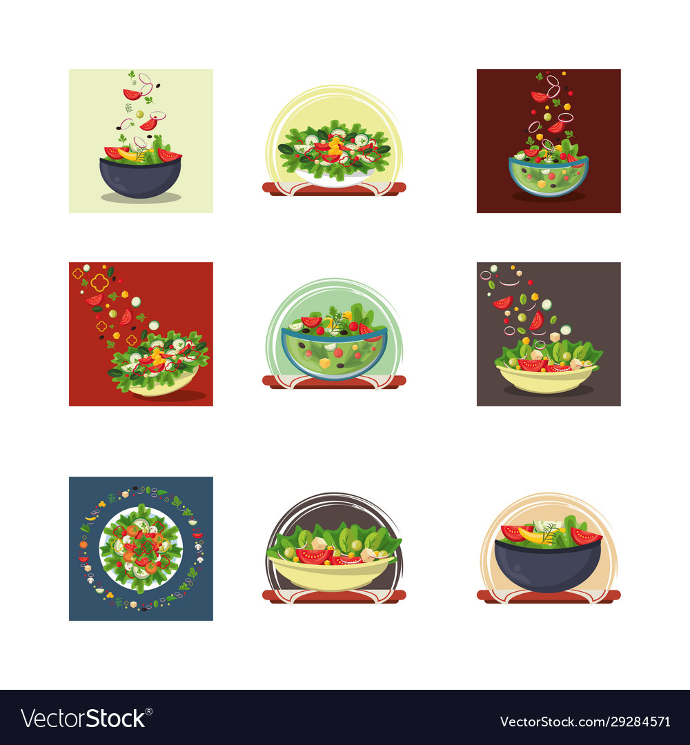 Bundle Nutritive Healthy Food Royalty Free Vector Image