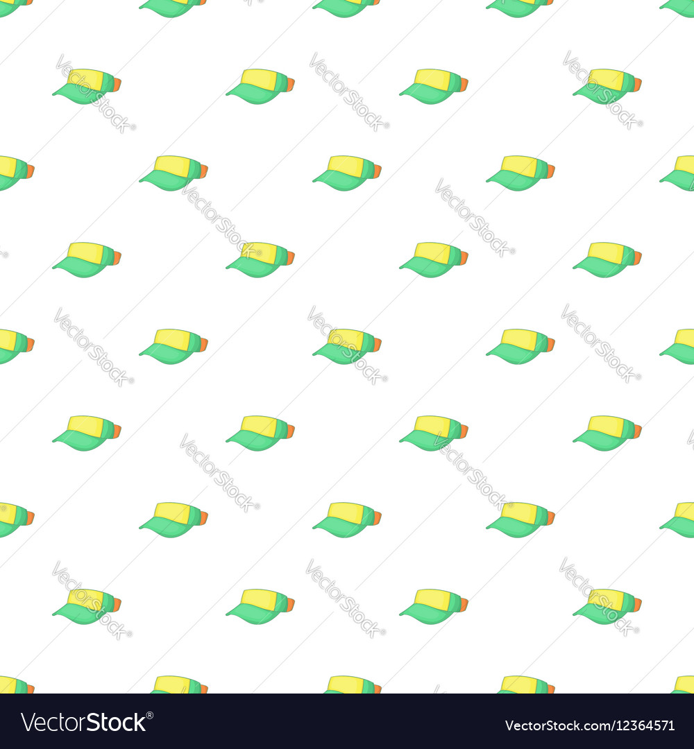 Cap without top pattern cartoon style Royalty Free Vector