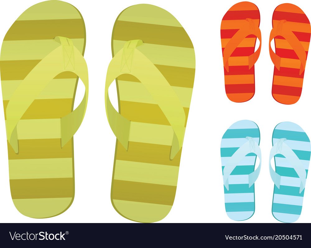 Flip flops Royalty Free Vector Image - VectorStock