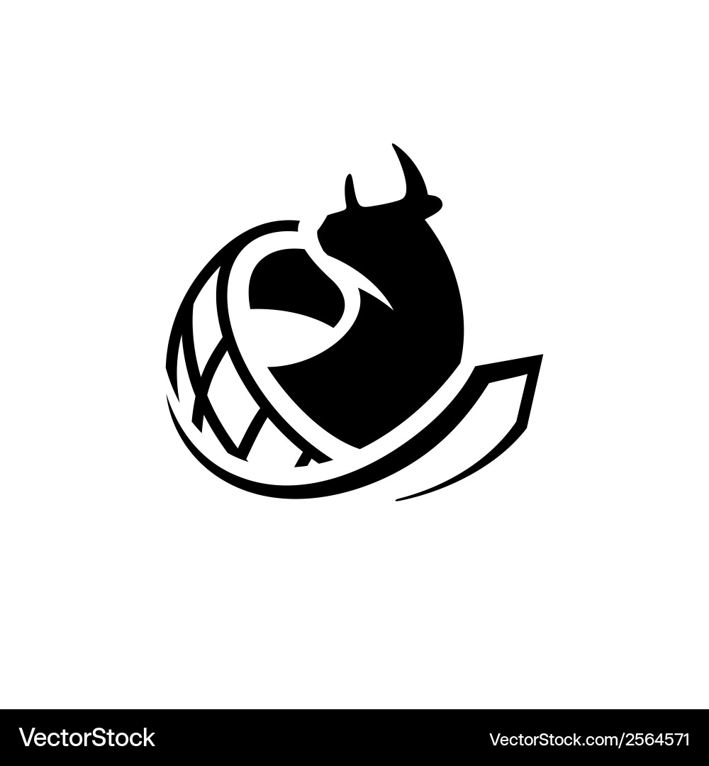 International meat trade sign Royalty Free Vector Image