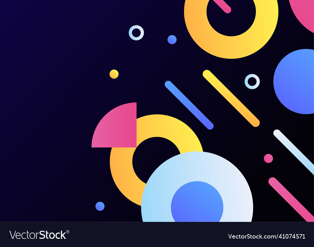 Modern simple geometric colorful abstract Vector Image