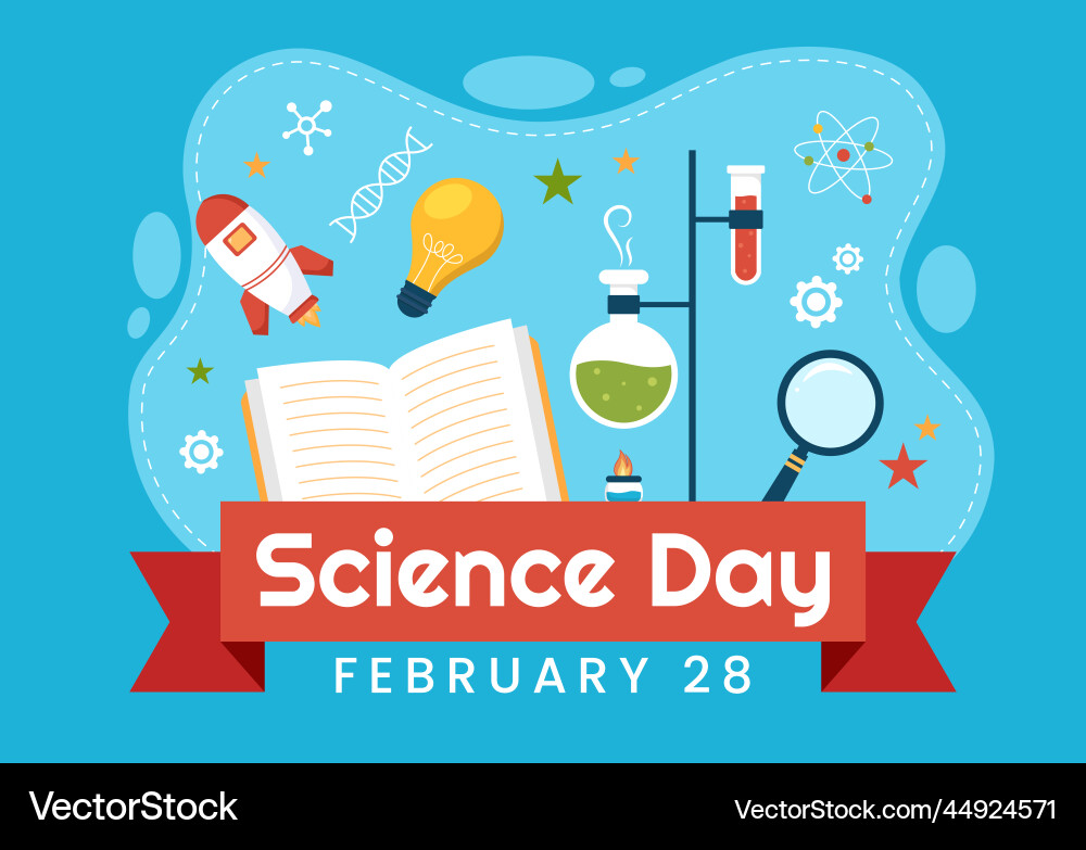 National science day february 28 related Vector Image