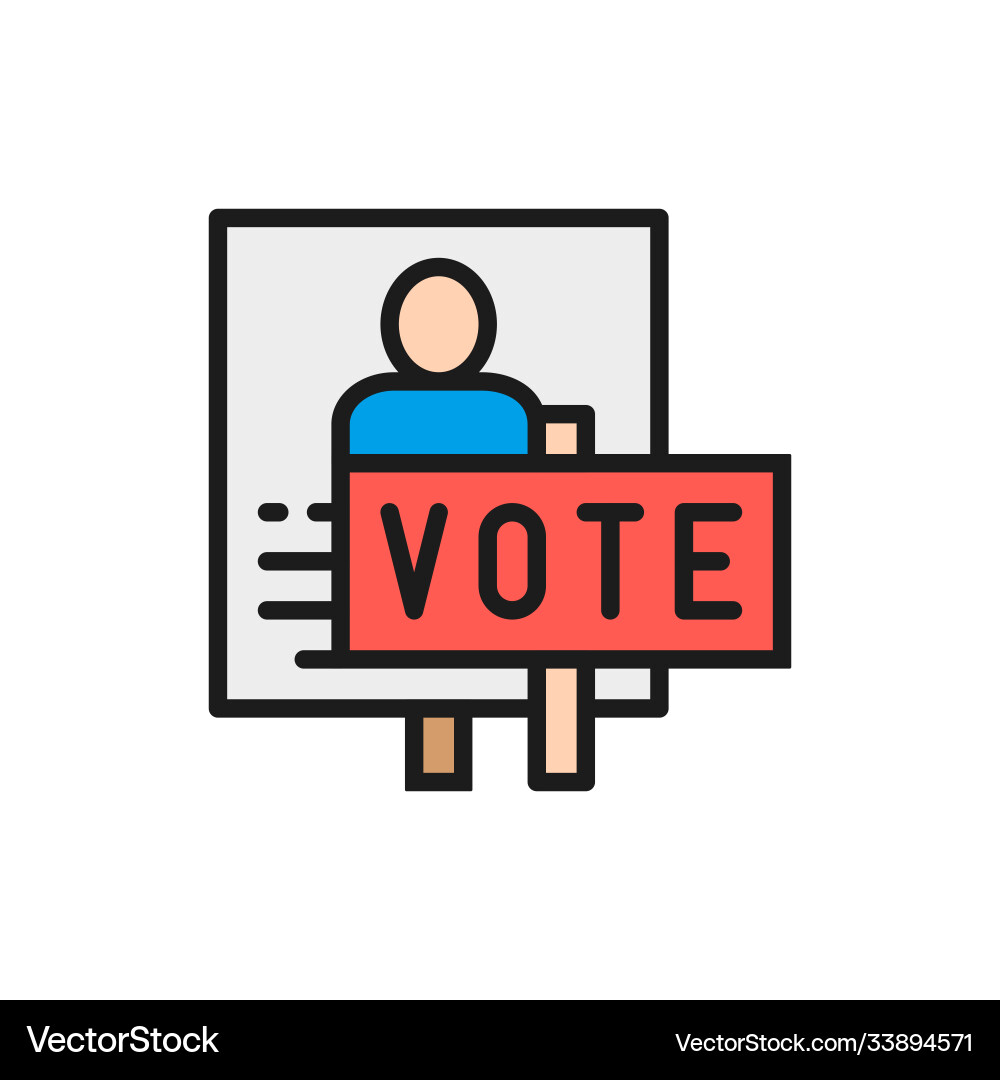 Presidential election poster voting banners Vector Image