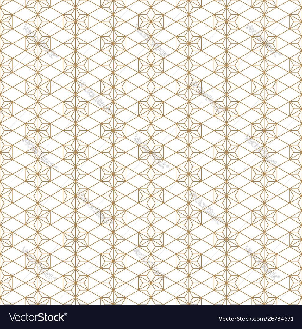 Seamless geometric pattern based on japanese Vector Image